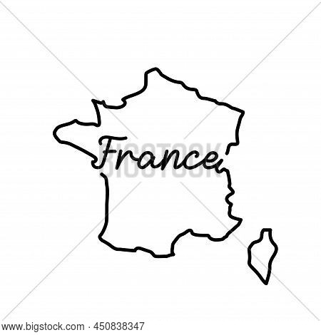 France Outline Map Vector & Photo (Free Trial) | Bigstock