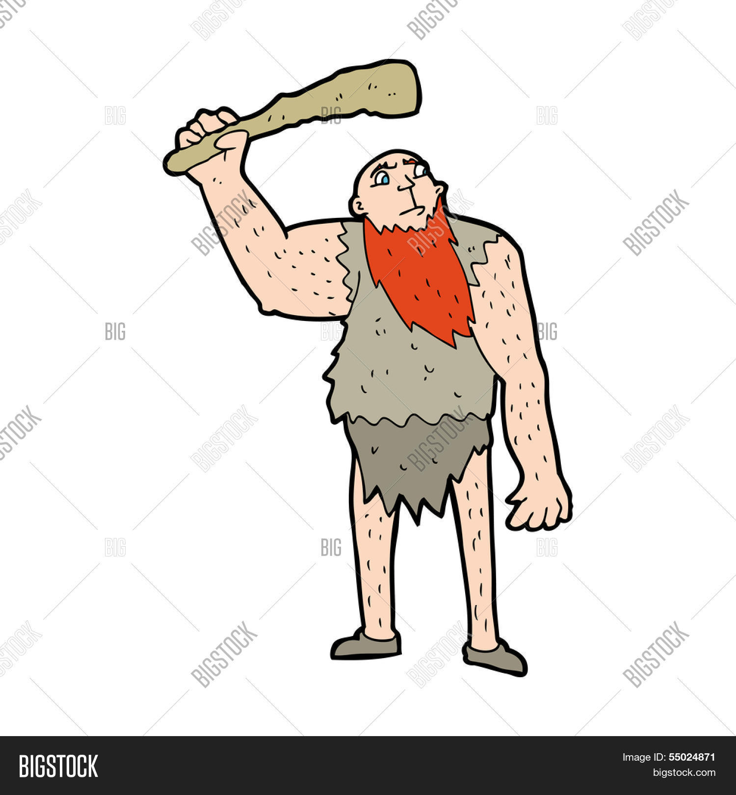 Cartoon Neanderthal Vector & Photo (Free Trial) | Bigstock