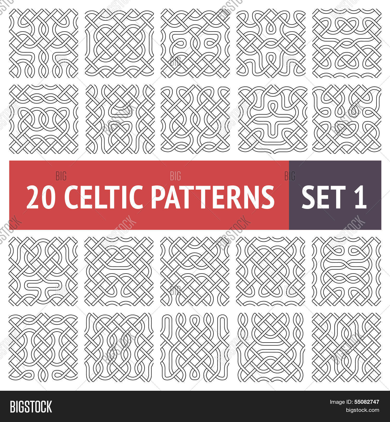 Celtic Patterns Set Vector & Photo (Free Trial) | Bigstock