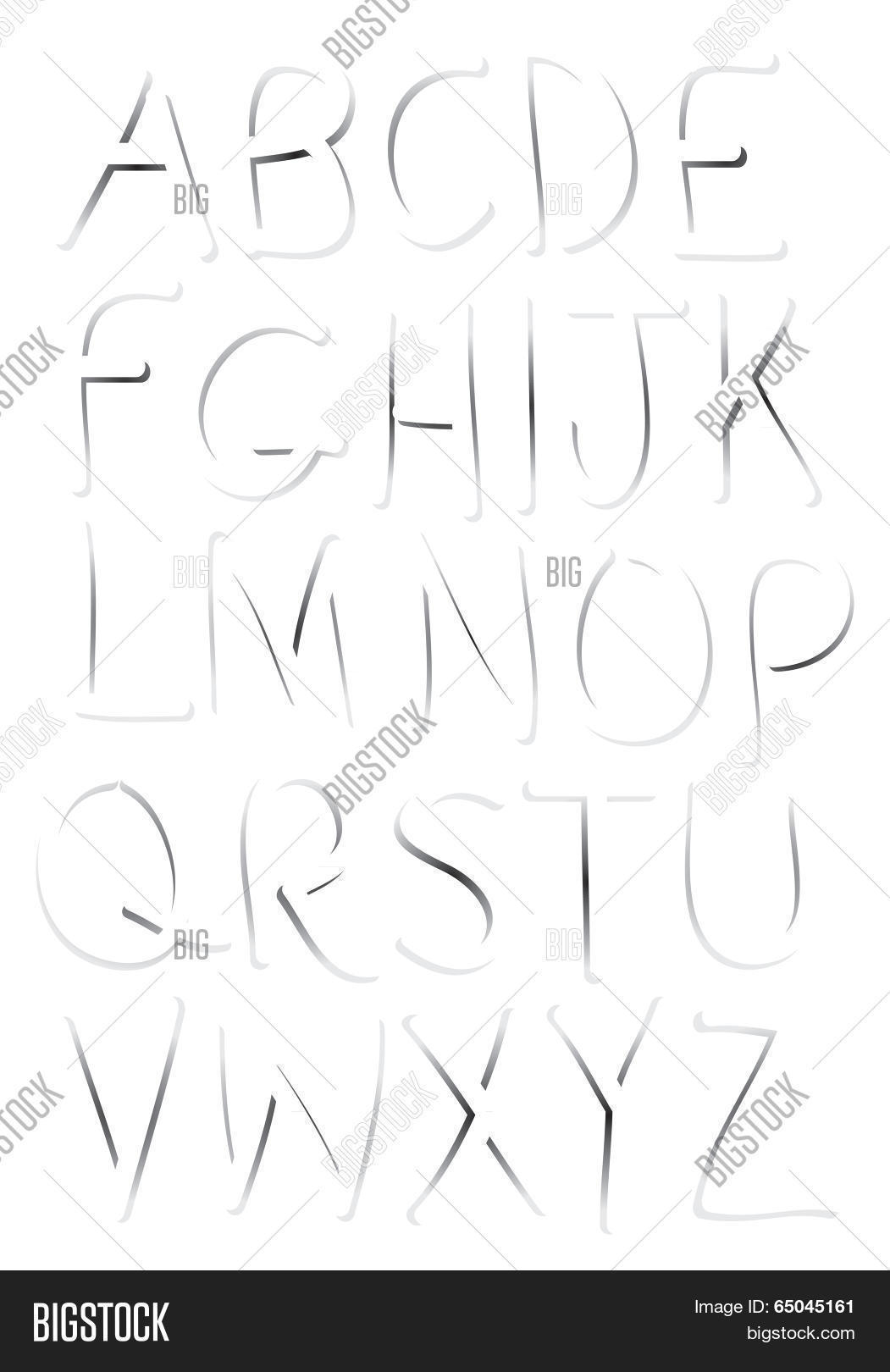 Ghostly Fonts Vector Vector & Photo (Free Trial) | Bigstock