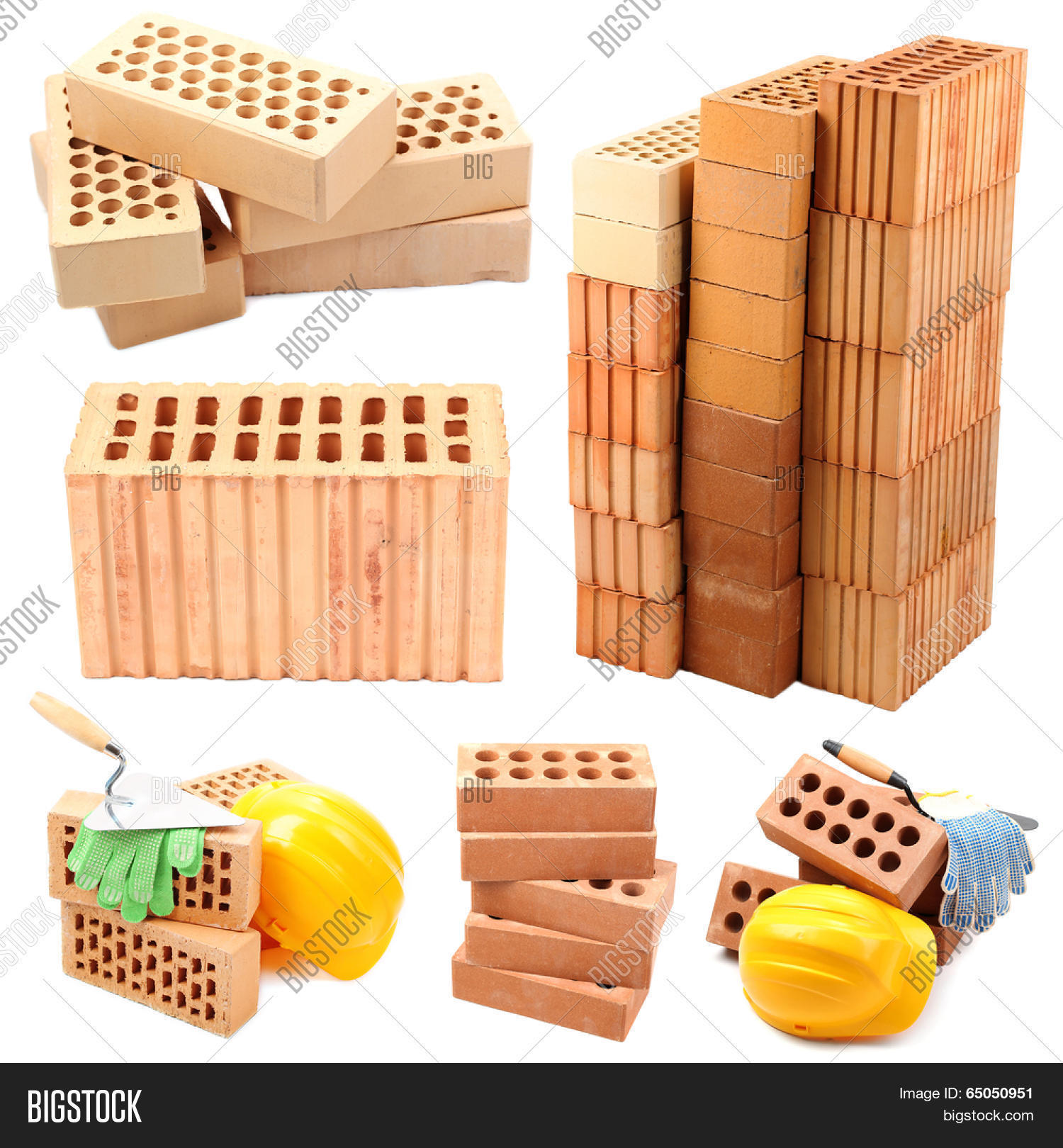Collage New Bricks, Image & Photo (Free Trial) | Bigstock