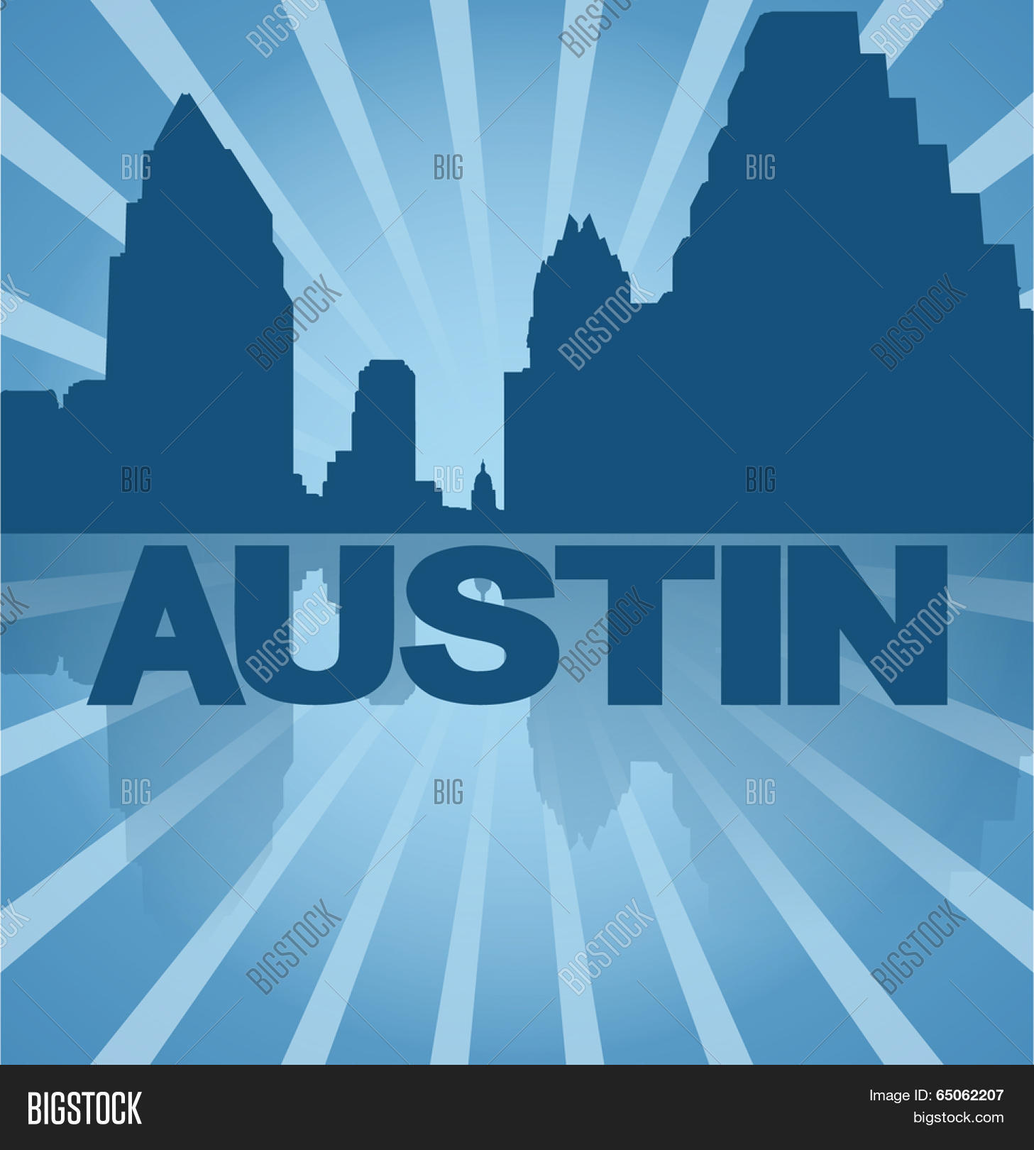 Austin Skyline Vector & Photo (Free Trial) | Bigstock