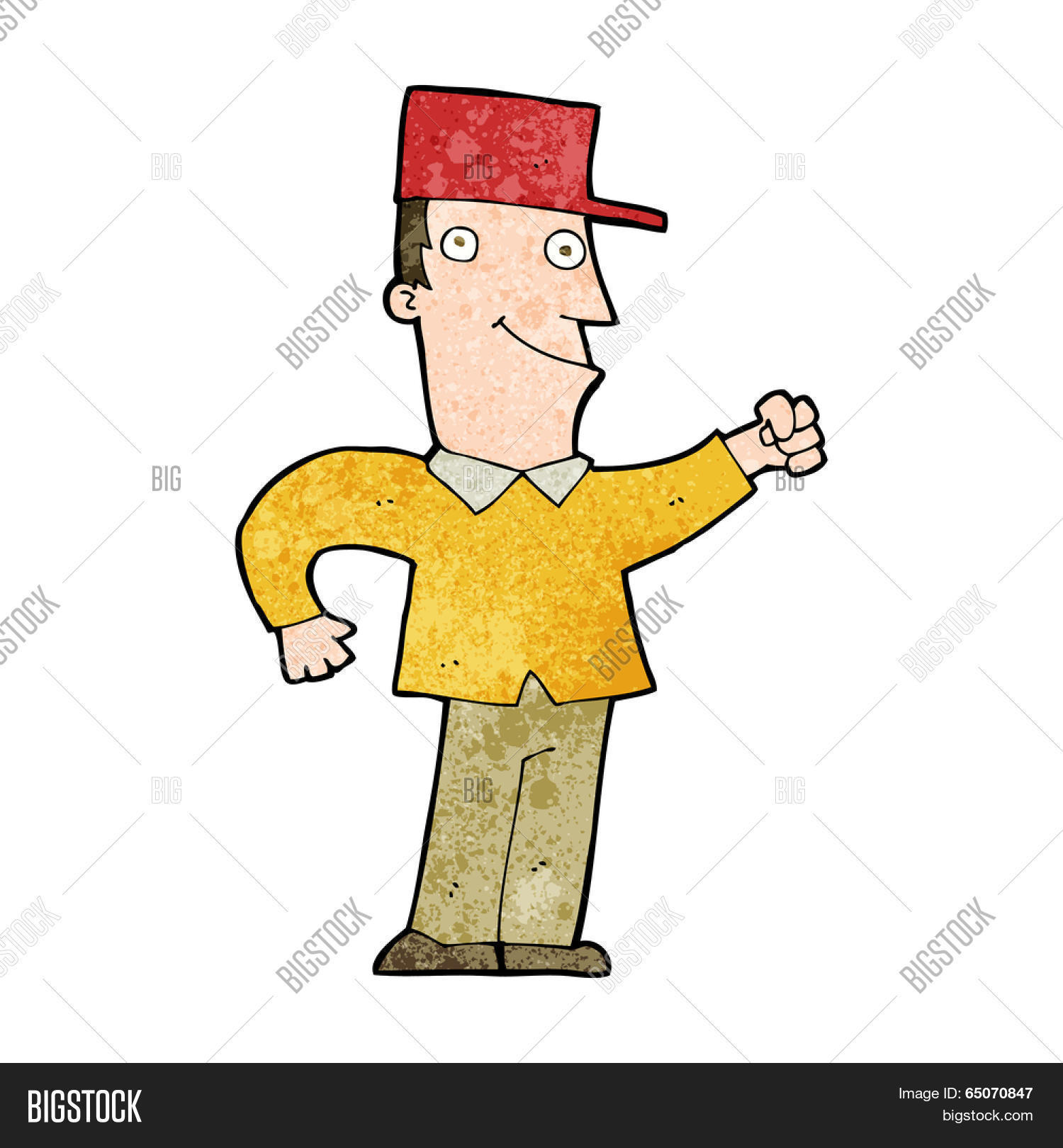 Cartoon Man Punching Image & Photo (Free Trial) | Bigstock