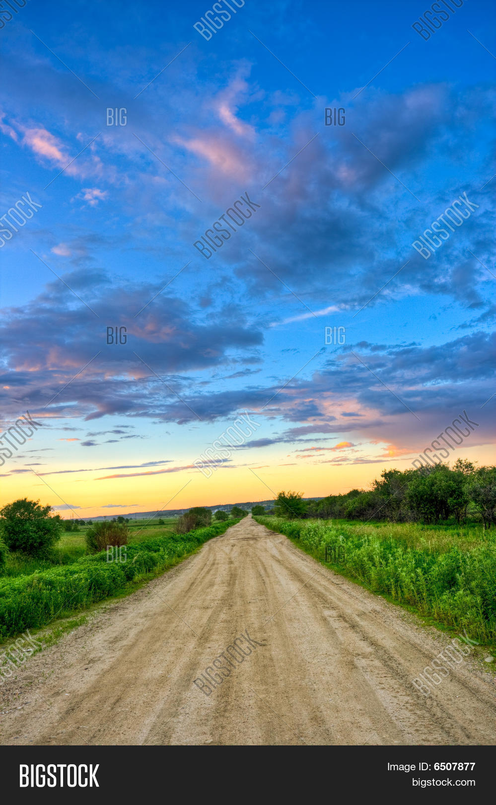 Dirt Road Sunset Image & Photo (Free Trial) | Bigstock