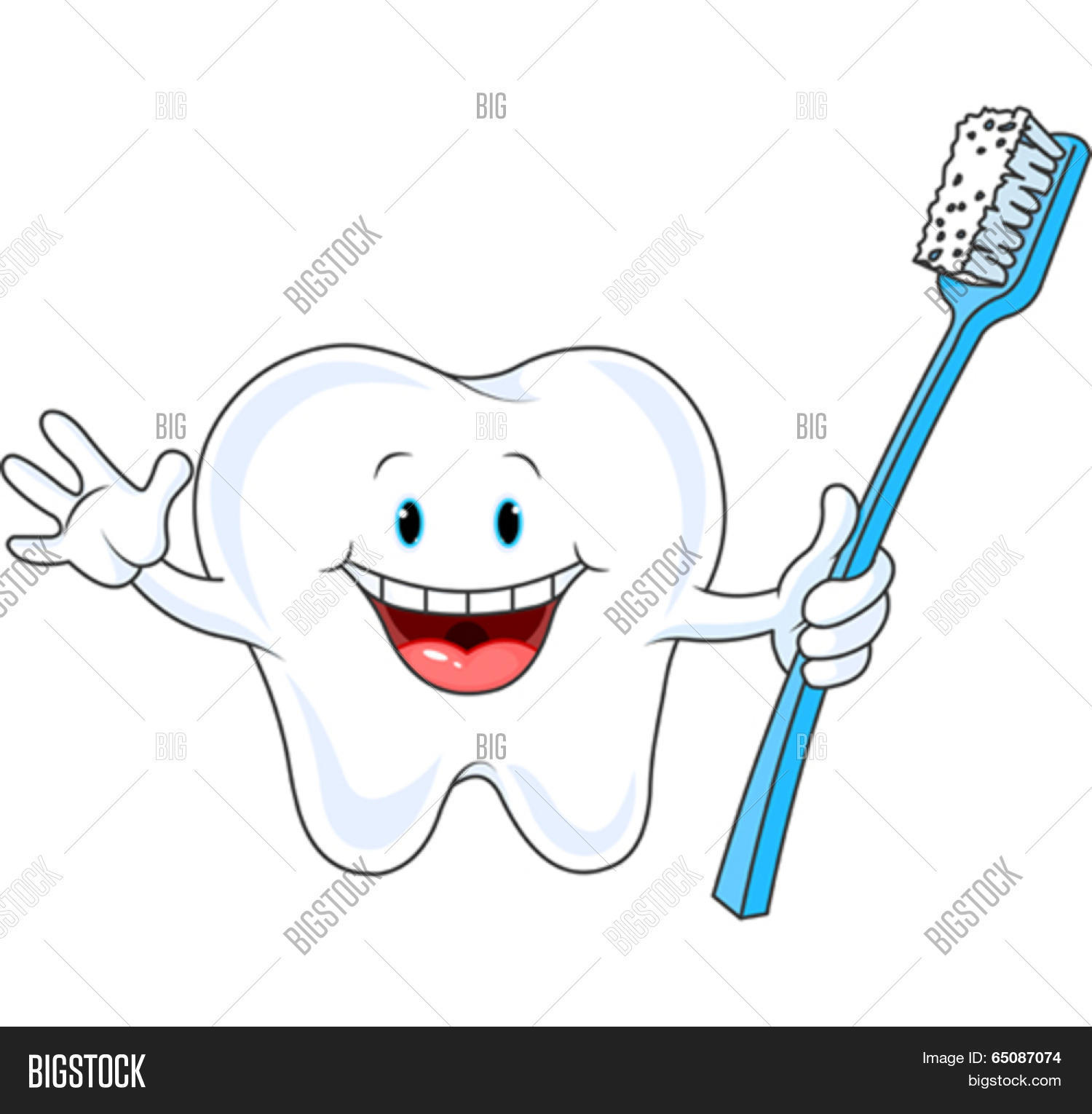 Cartoon Tooth Vector & Photo (Free Trial) | Bigstock