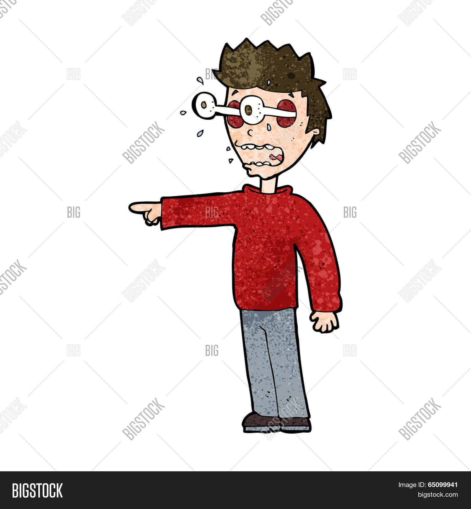 Cartoon Man Popping Image & Photo (Free Trial) | Bigstock