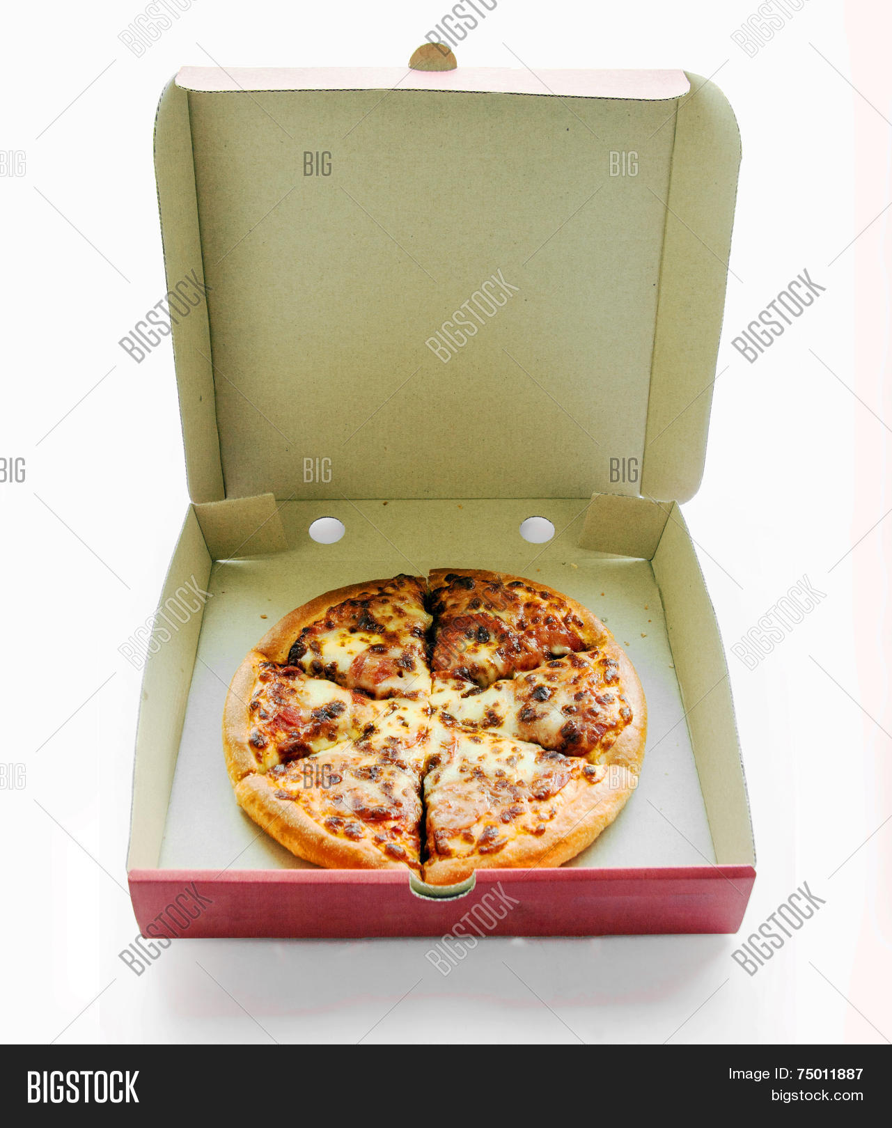 Pepperoni Pizza Box Image & Photo (Free Trial) | Bigstock