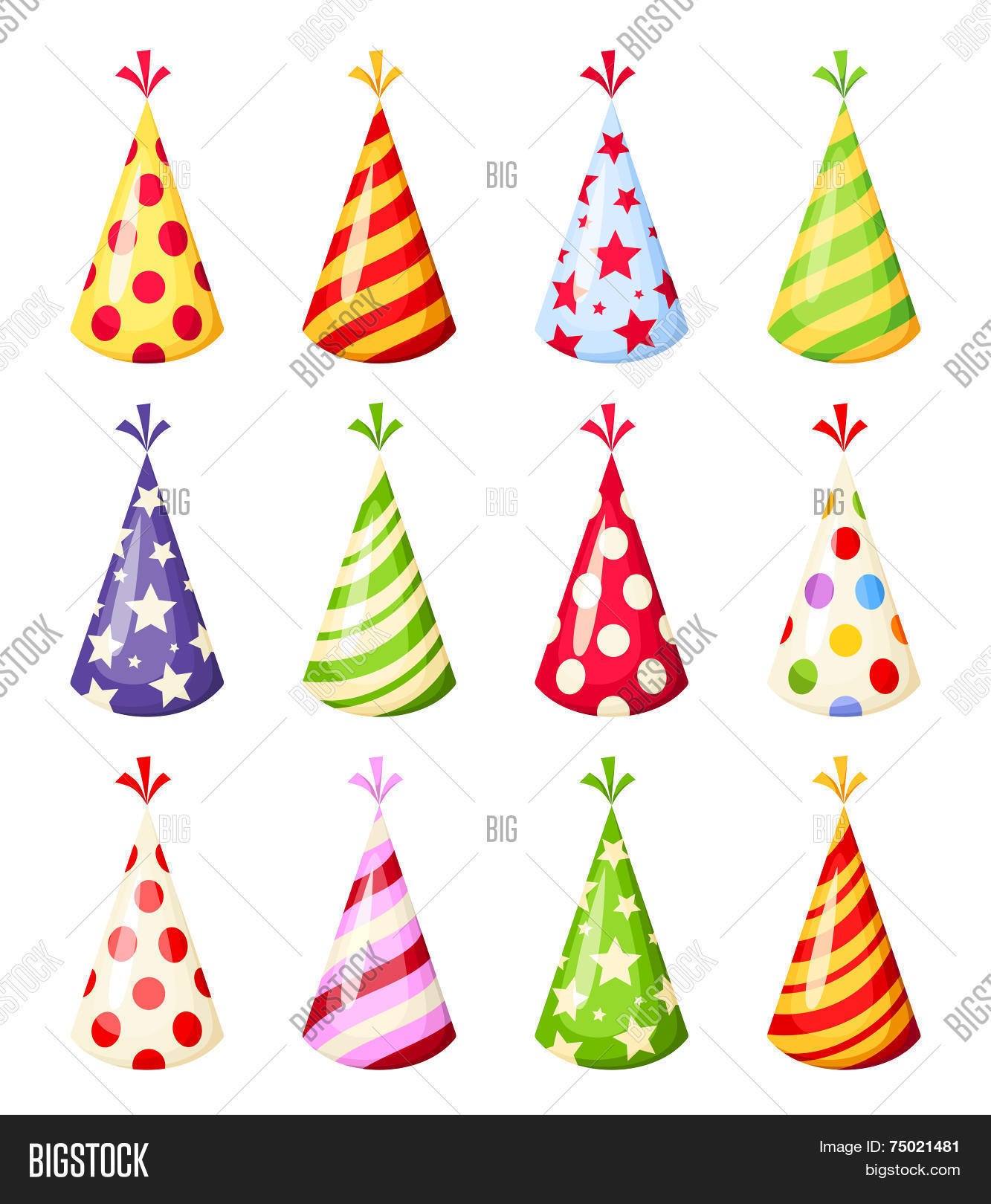 Set Colorful Party Vector & Photo (Free Trial) | Bigstock