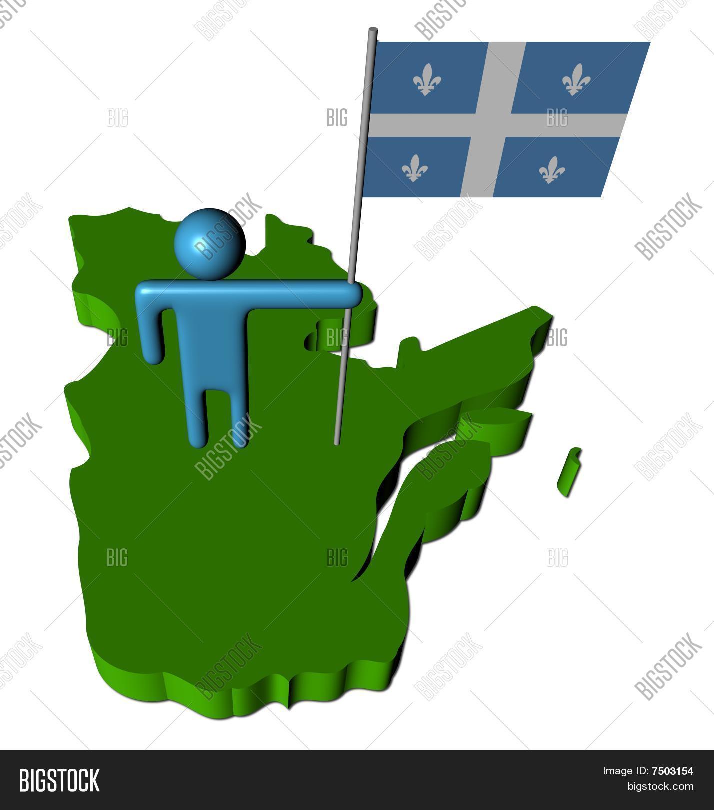 Person Quebec Flag On Image & Photo (Free Trial) | Bigstock