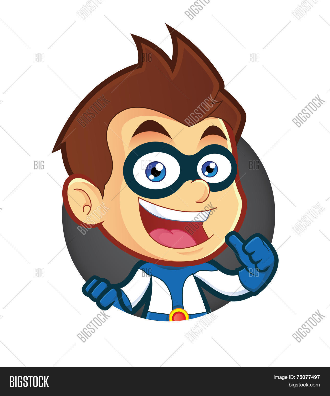 Vector y foto Superhero Circle (prueba gratis) | Bigstock