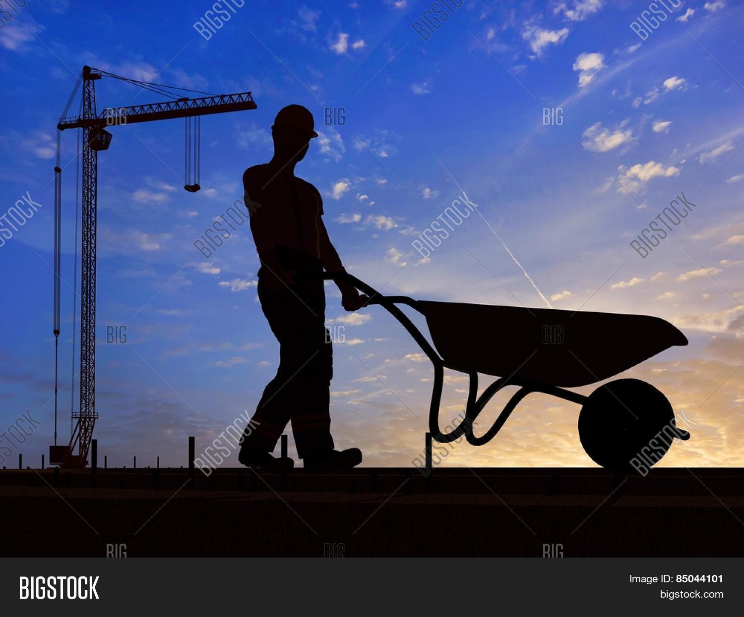 Silhouette Worker Image & Photo (Free Trial) | Bigstock