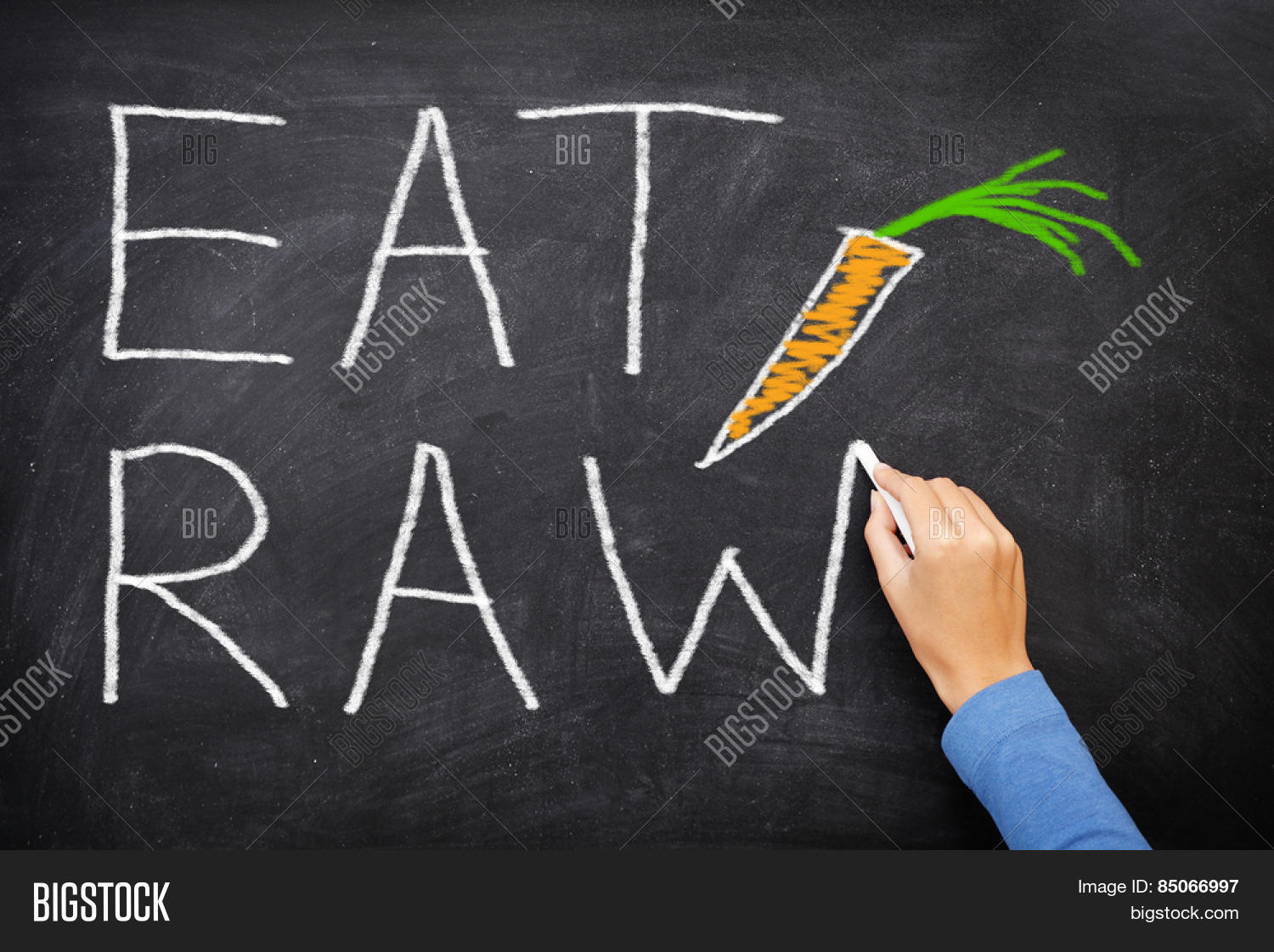EAT RAW Words Written Image & Photo (Free Trial) | Bigstock