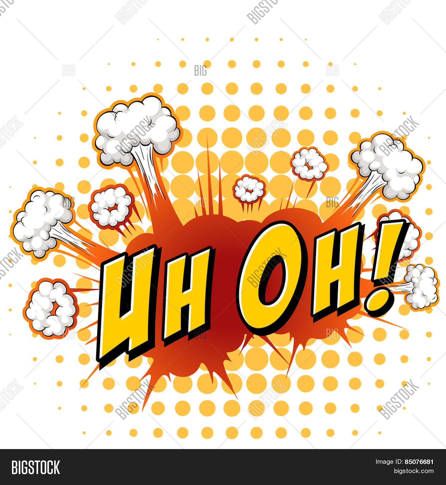 Expression Word Uh Oh Vector & Photo (Free Trial) | Bigstock