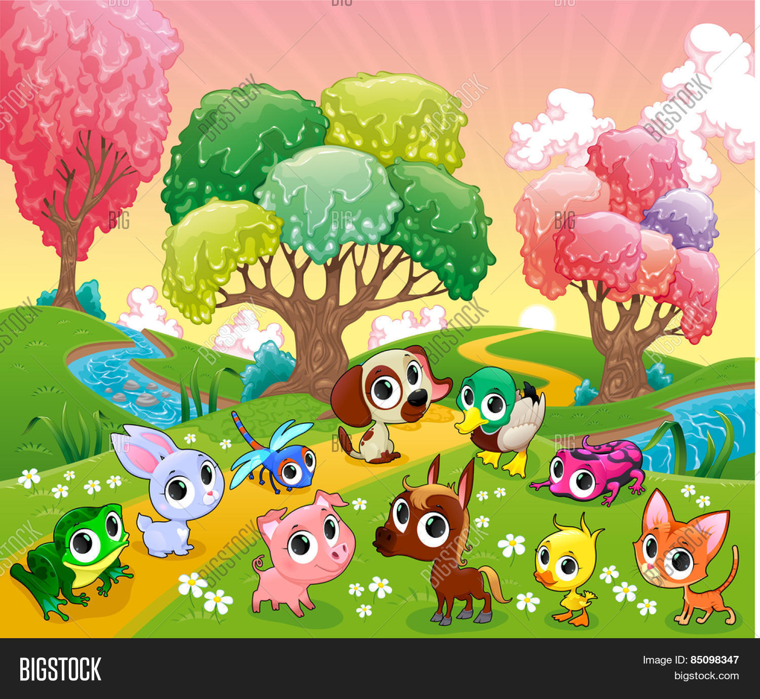Funny Animals Magic Vector & Photo (Free Trial) | Bigstock