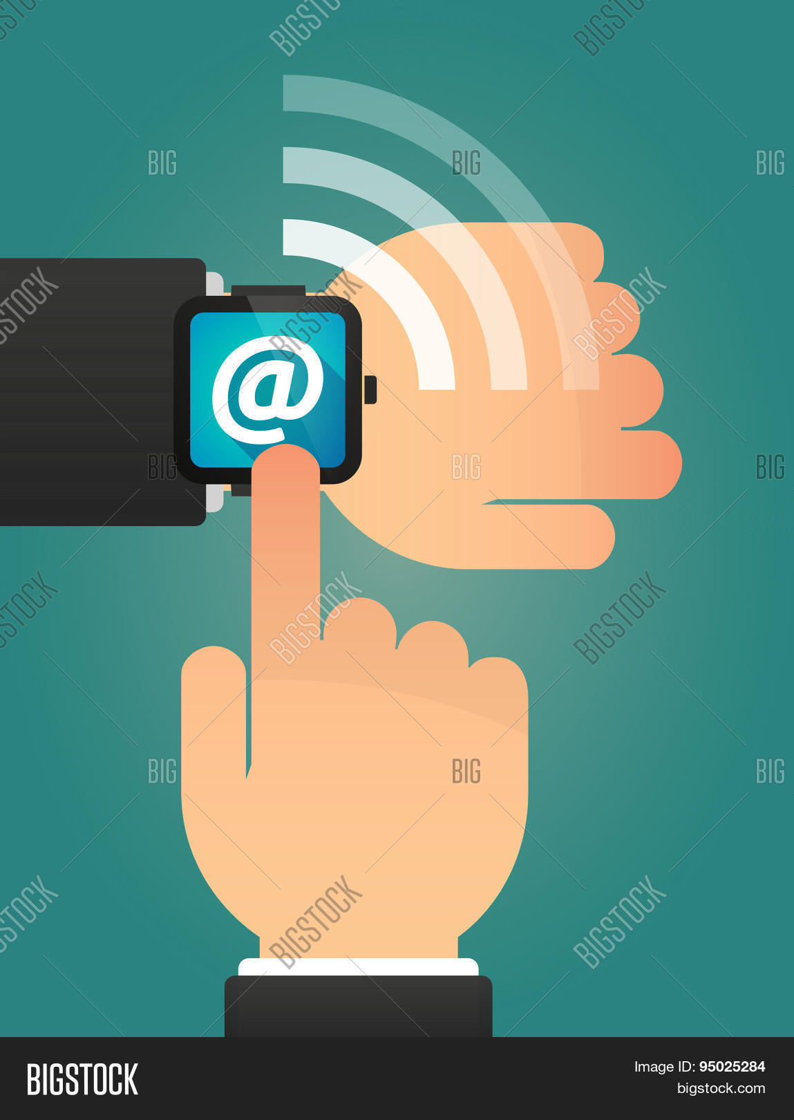Hand Pointing Smart Vector & Photo (Free Trial) | Bigstock