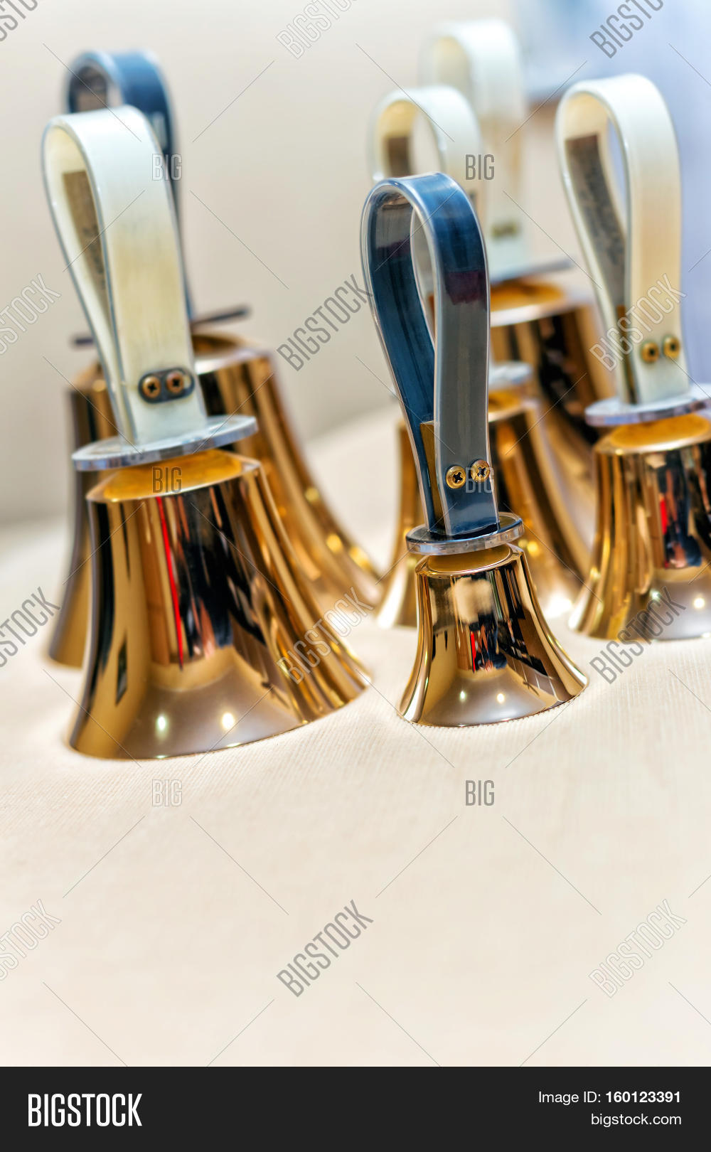 Set Gold Handbells On Image & Photo (Free Trial) | Bigstock