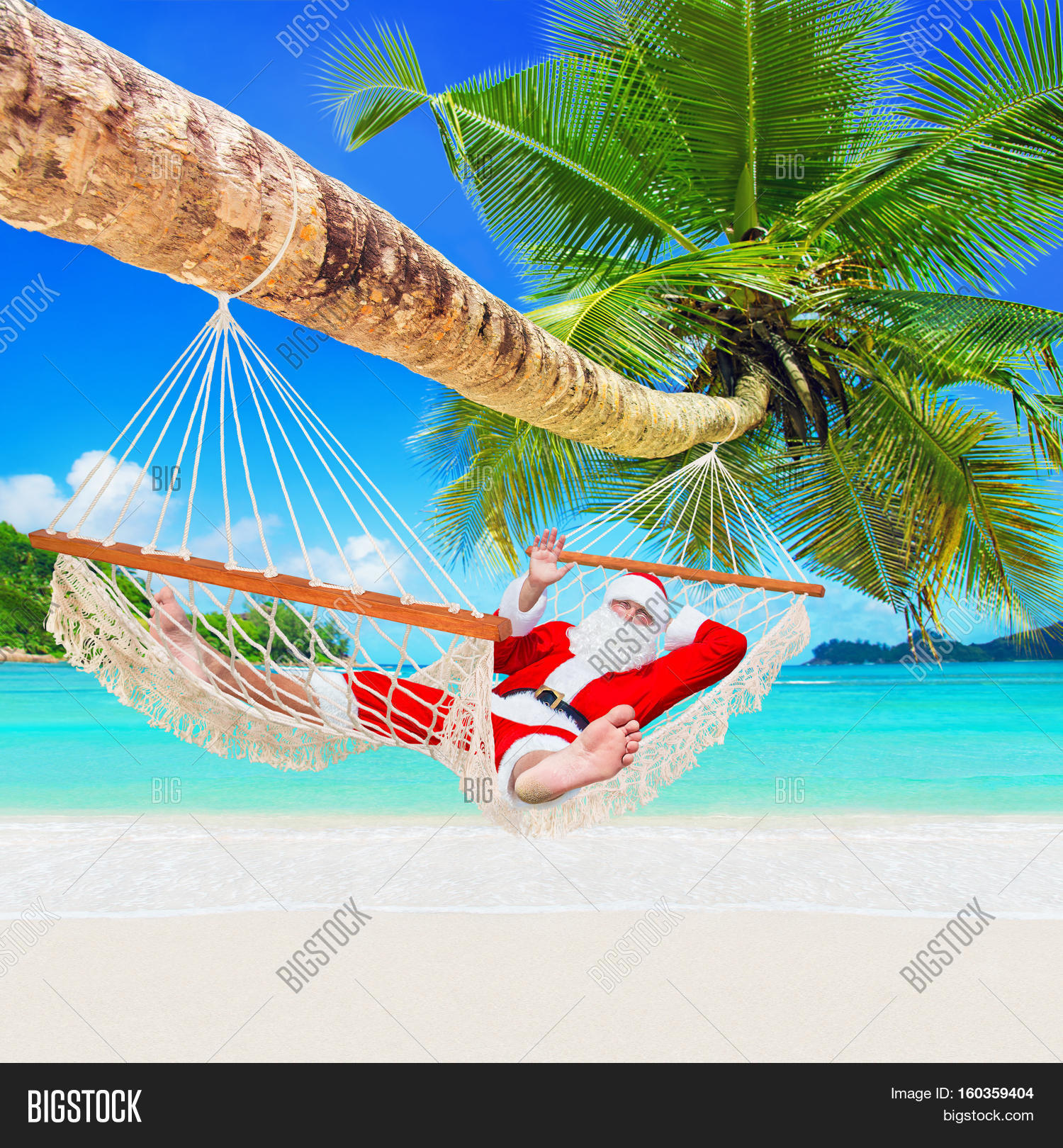 Santa Claus Sunbathe Image & Photo (Free Trial) | Bigstock
