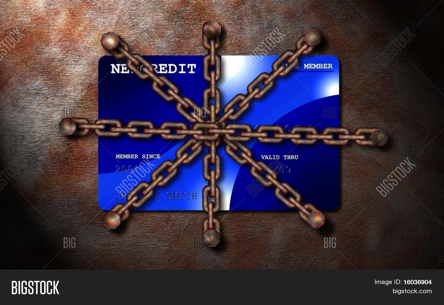 Chained Credit Card Image & Photo (Free Trial) | Bigstock