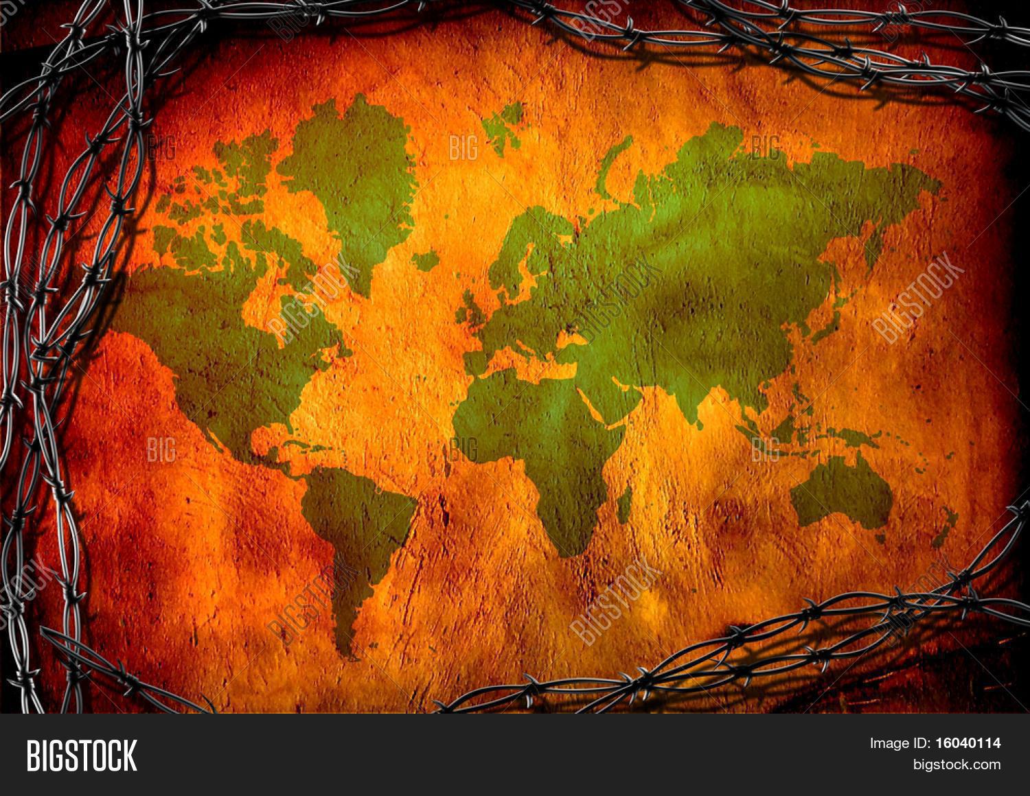 World Map Surrounded Image & Photo (Free Trial) | Bigstock
