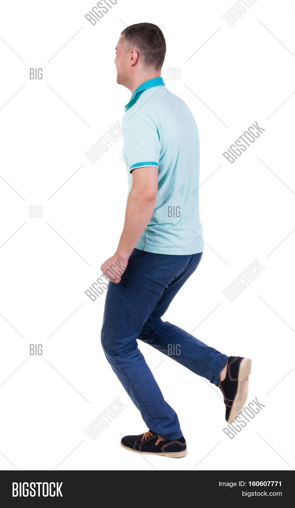 Back View Running Man Image & Photo (Free Trial) | Bigstock