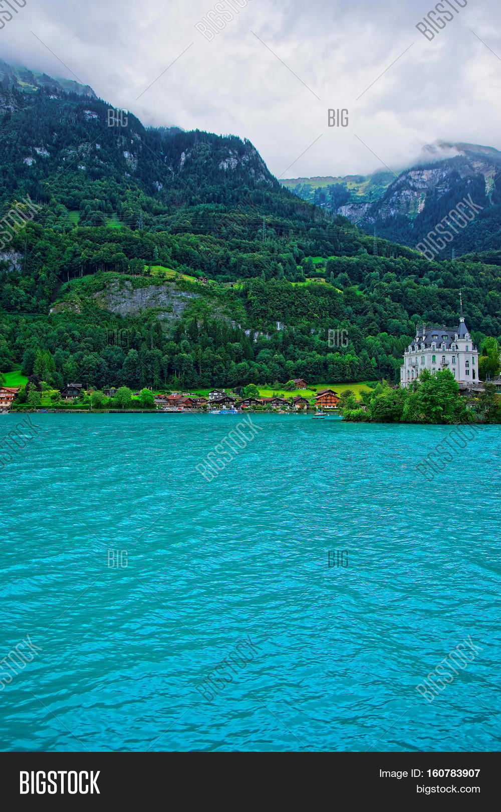Mansion On Lake Brienz Image & Photo (Free Trial) | Bigstock