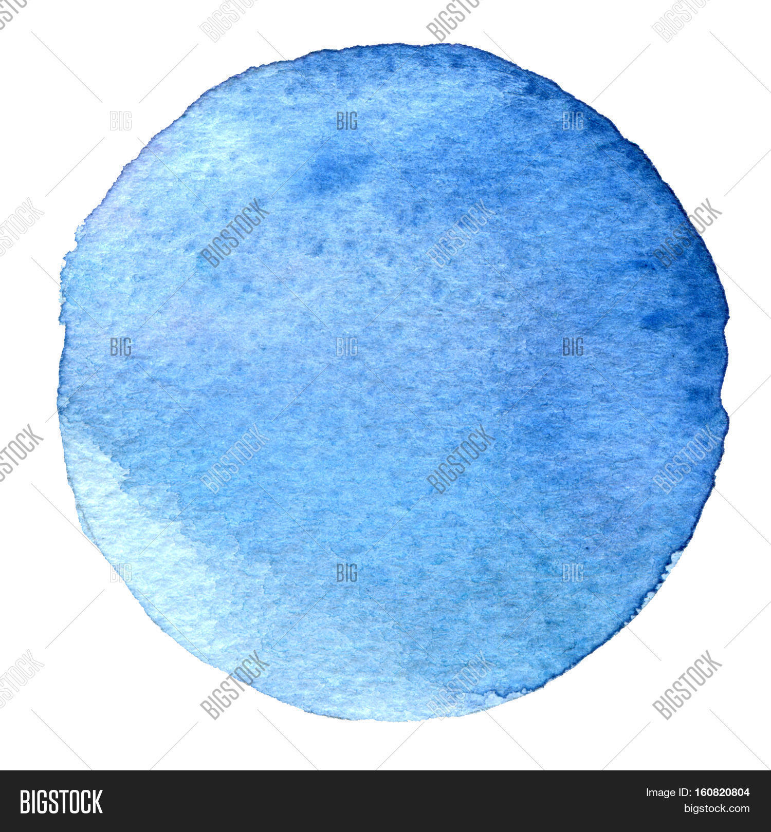 Blue Watercolor Circle Image & Photo (Free Trial) | Bigstock