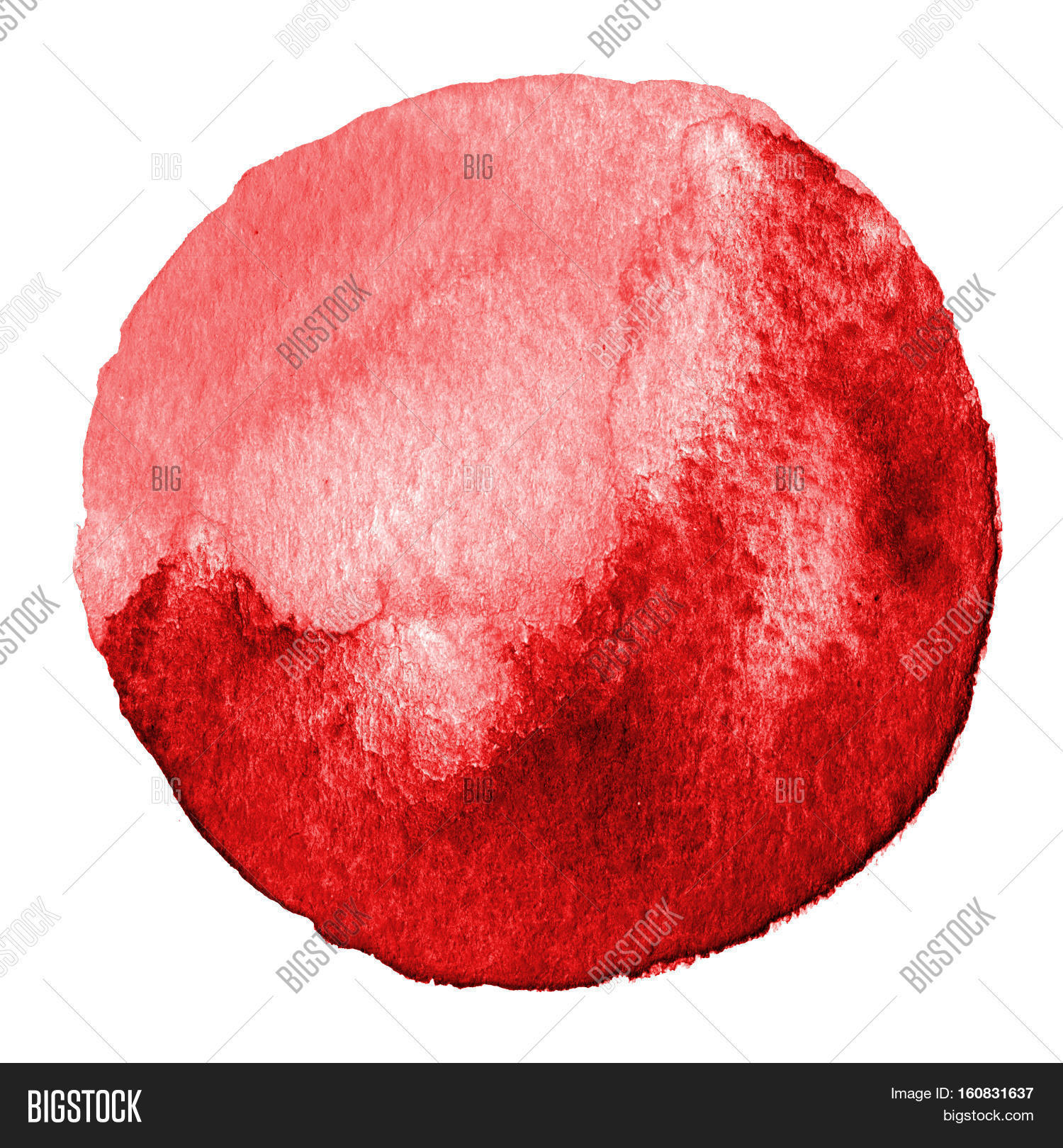 Red Watercolor Circle Image & Photo (Free Trial) | Bigstock