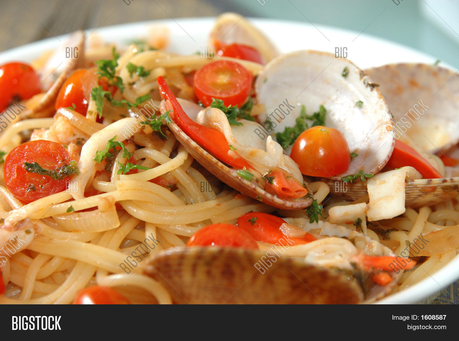 Plate Seafood Pasta Image & Photo (Free Trial) | Bigstock