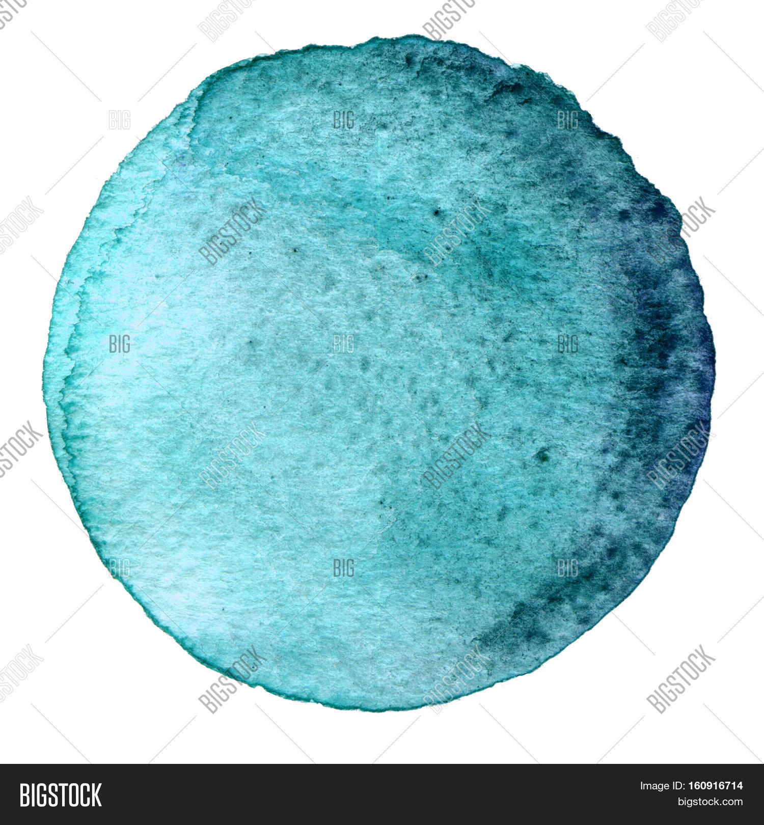 Blue Watercolor Circle Image & Photo (Free Trial) | Bigstock
