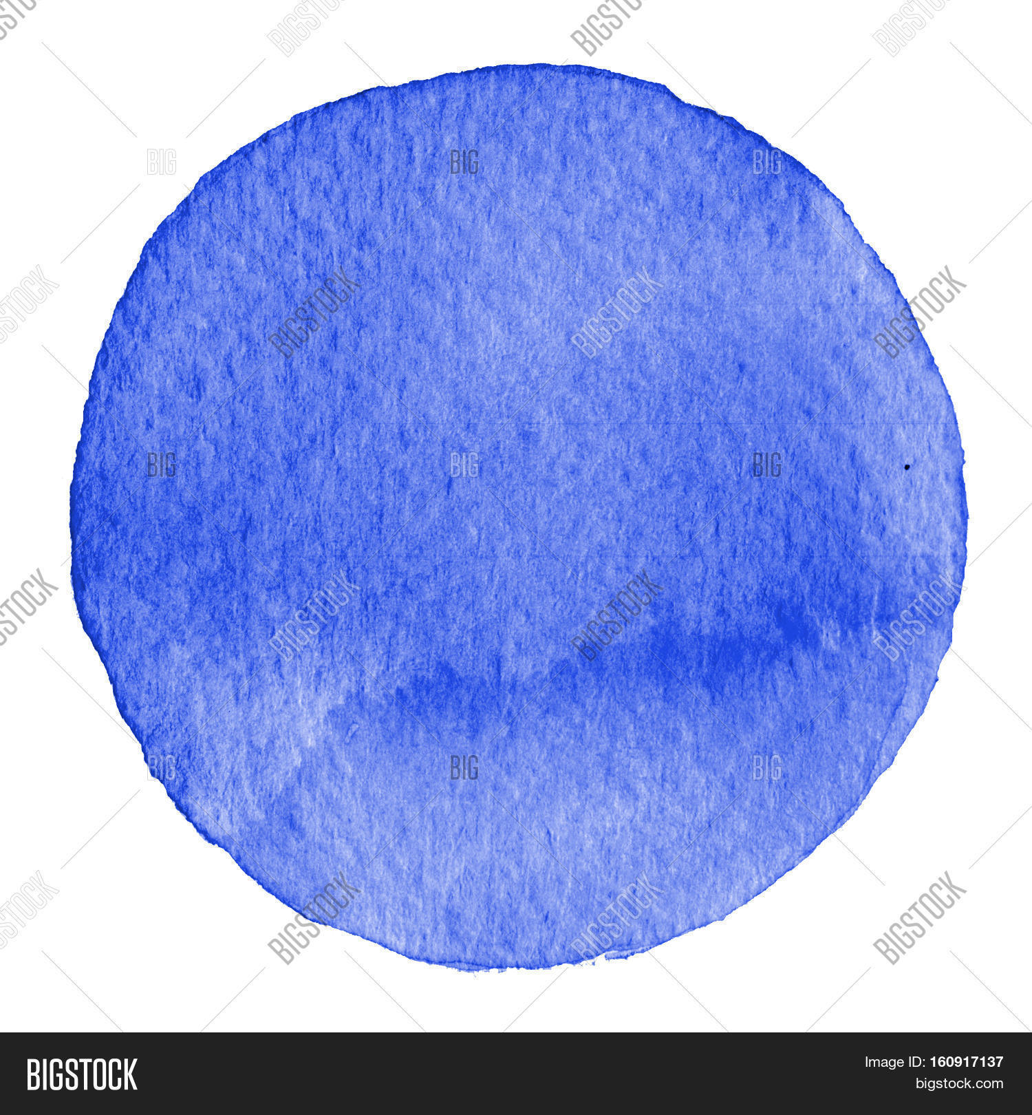 Blue Watercolor Circle Image & Photo (Free Trial) | Bigstock