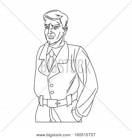 Inspector Man Cartoon Vector & Photo (Free Trial) | Bigstock