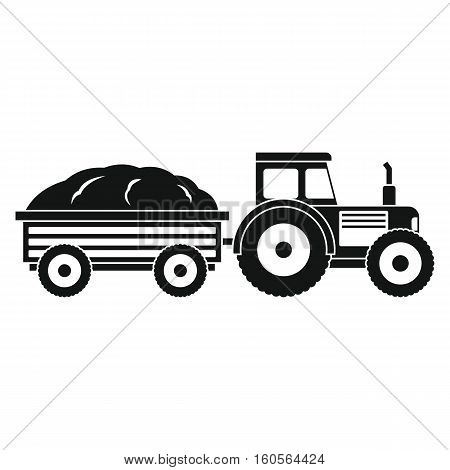 Tractor Black Style Vector & Photo (Free Trial) | Bigstock
