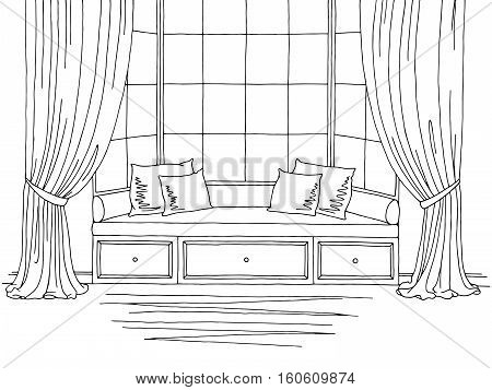 Bay Window Graphic Vector & Photo (Free Trial) | Bigstock