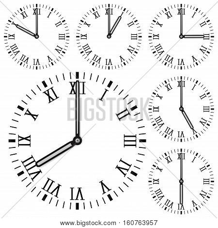 Clock Face. Roman Vector & Photo (Free Trial) | Bigstock