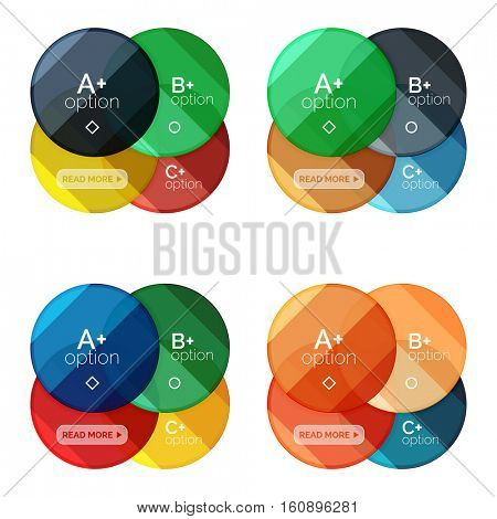 Set Round Option Vector & Photo (Free Trial) | Bigstock