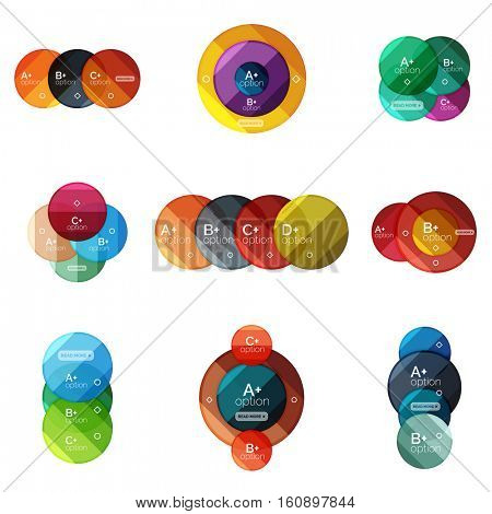 Set Round Option Vector & Photo (Free Trial) | Bigstock