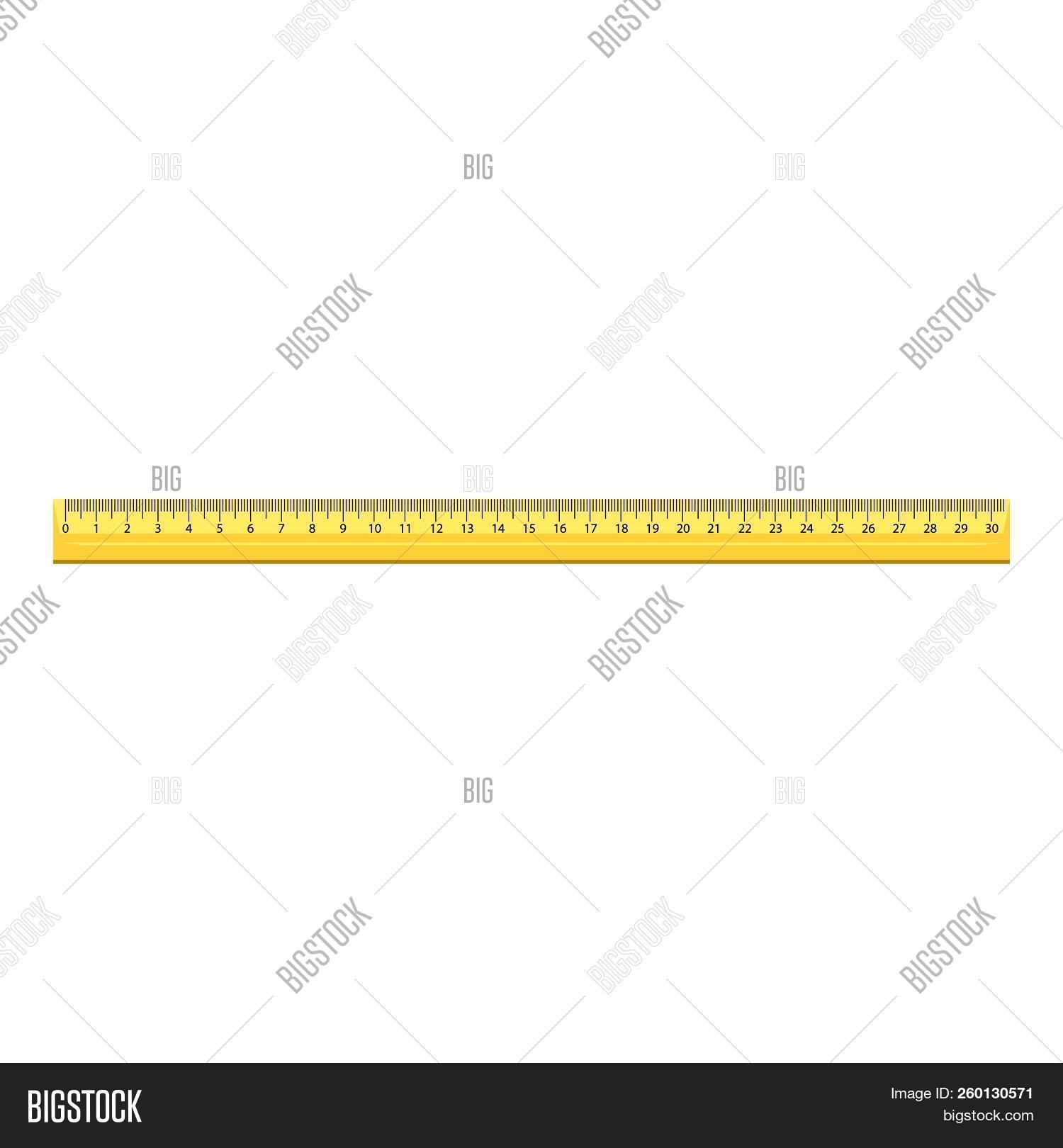30 Cm Wood Ruler Icon Image & Photo (Free Trial) | Bigstock