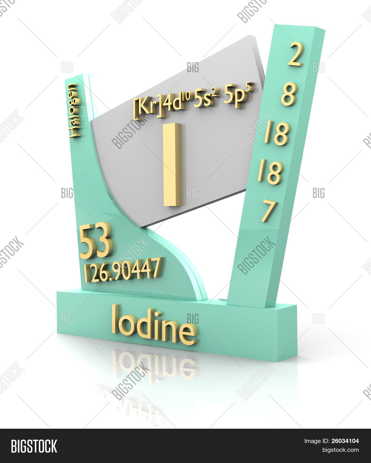 Iodine Form Periodic Image & Photo (Free Trial) | Bigstock
