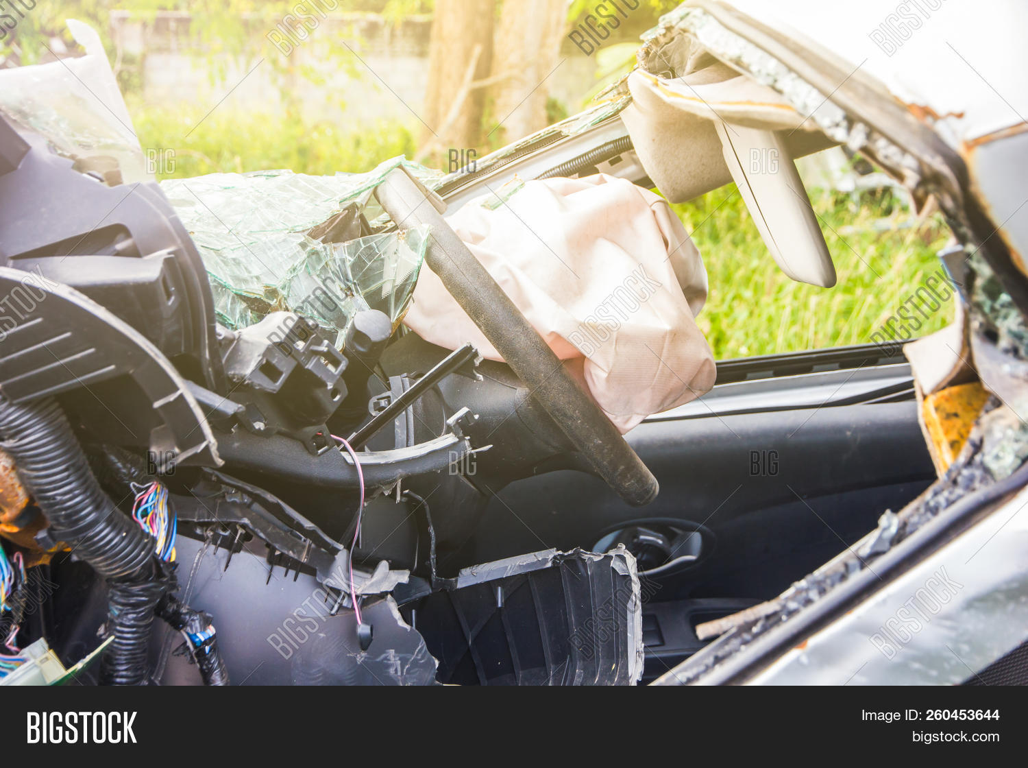 Airbag Exploded Car Image & Photo (Free Trial) | Bigstock