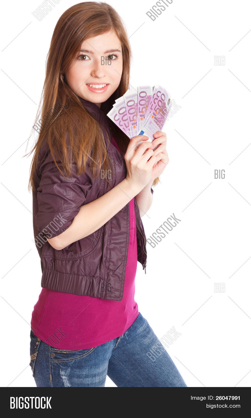 Girl Money Hands. Image & Photo (Free Trial) | Bigstock