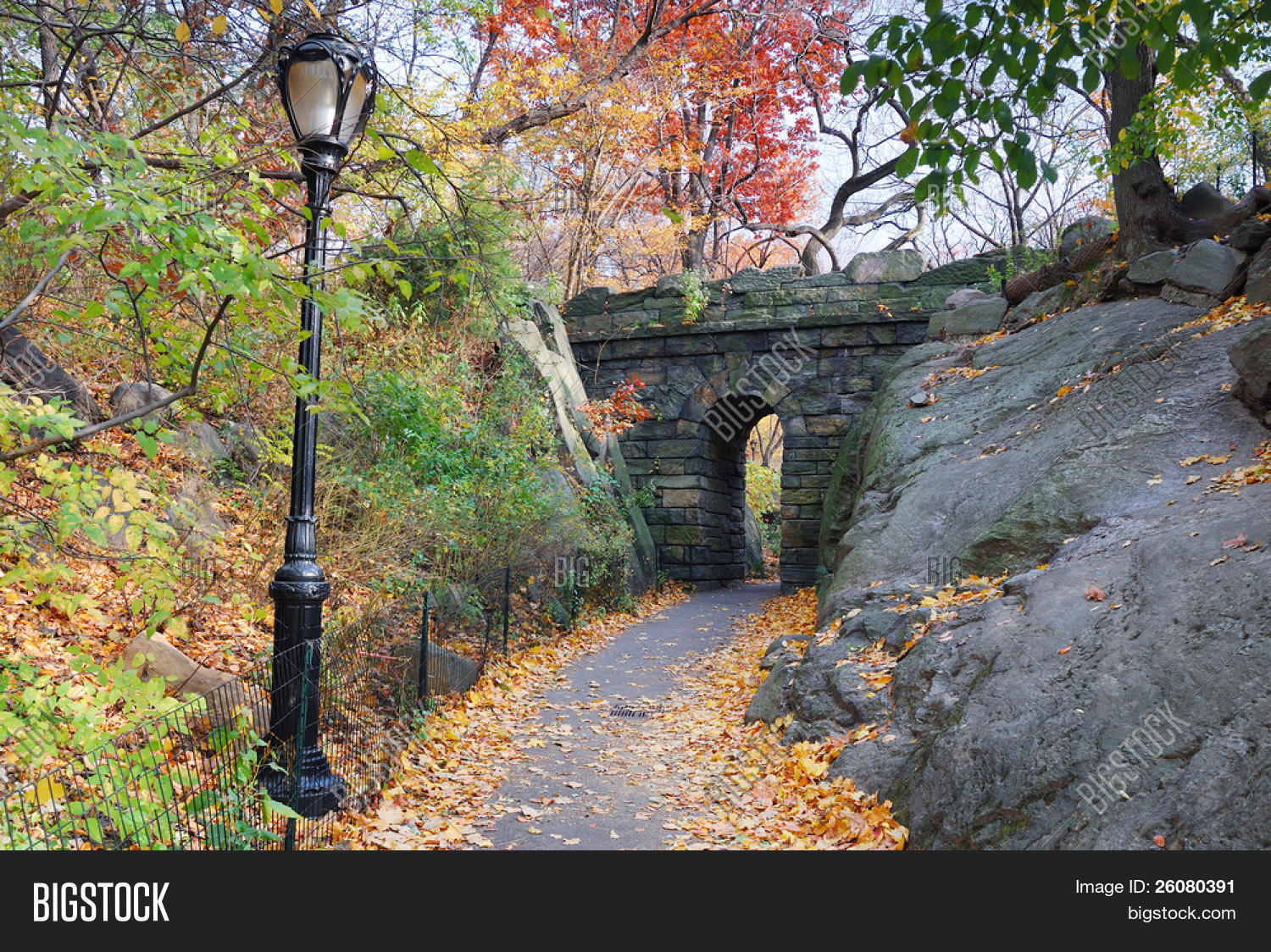 Stone Bridge Autumn Image & Photo (Free Trial) | Bigstock