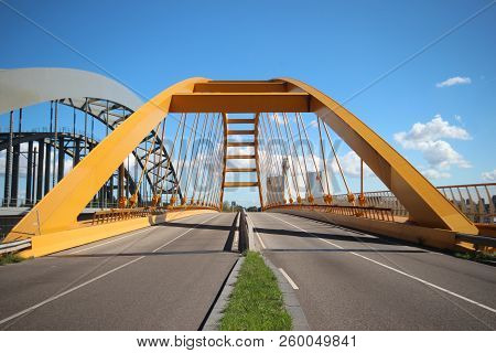 Bright Yellow Bridge Image & Photo (Free Trial) | Bigstock