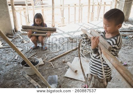 Poor Children Working Image & Photo (Free Trial) | Bigstock