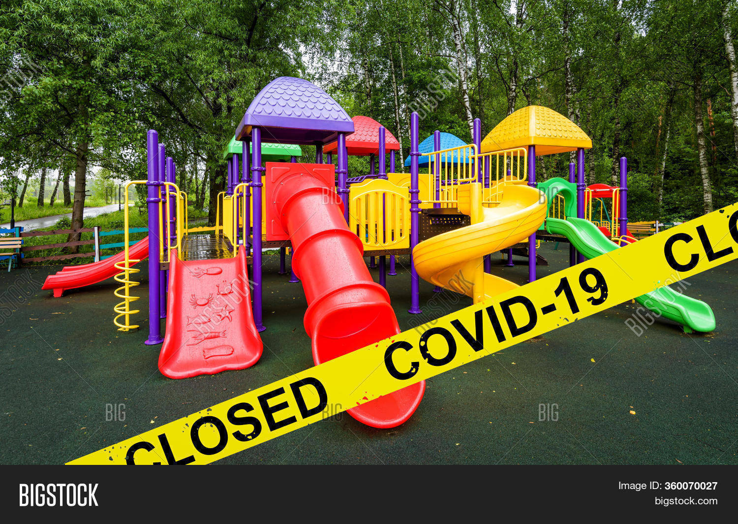Kids Playground Closed Image & Photo (Free Trial) | Bigstock