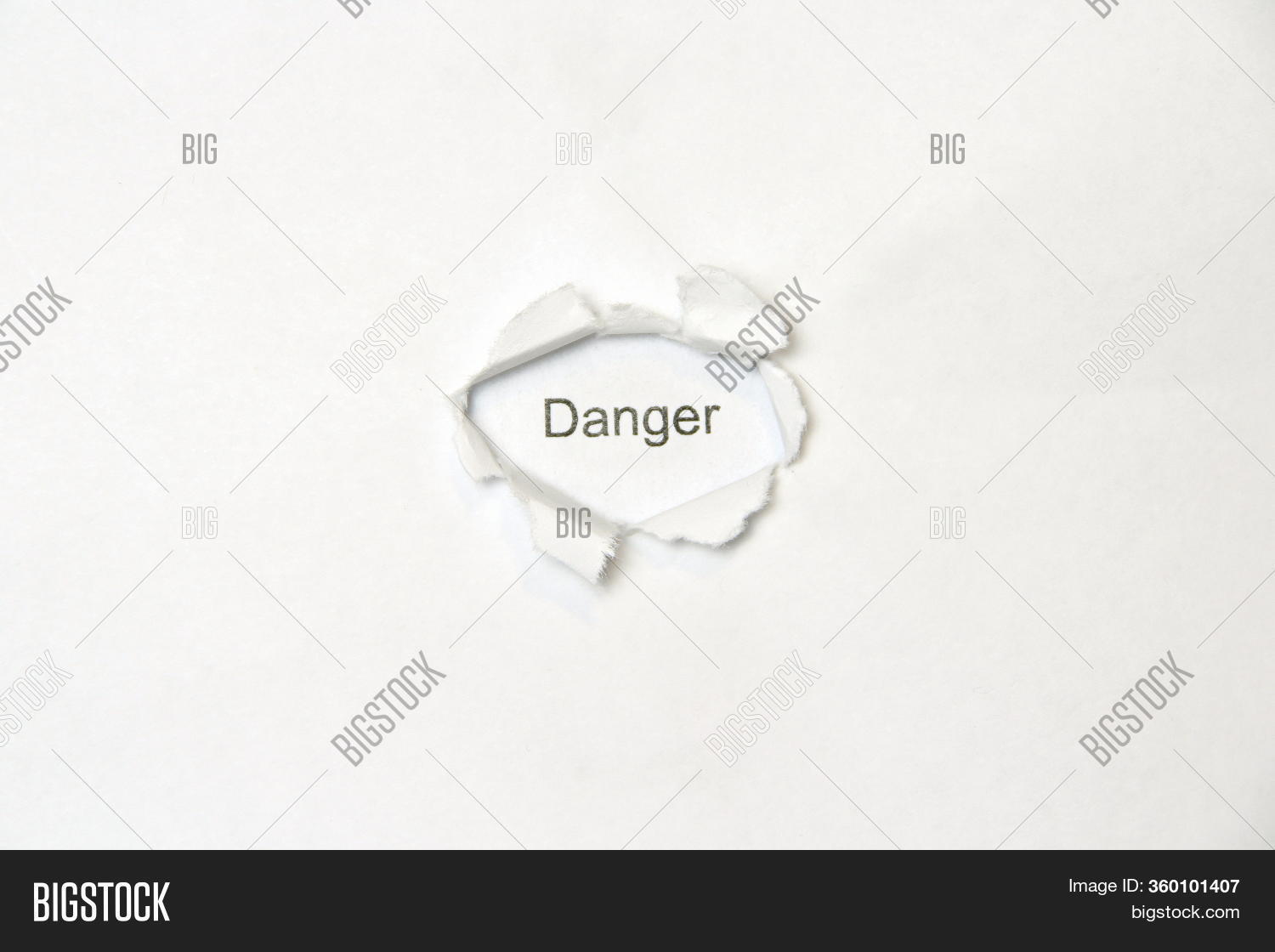 Word Danger On White Image & Photo (Free Trial) | Bigstock