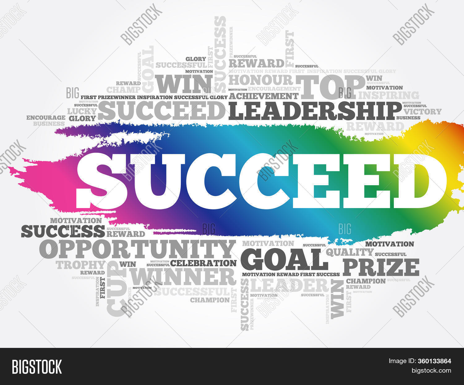 Succeed Word Cloud Image & Photo (Free Trial) | Bigstock