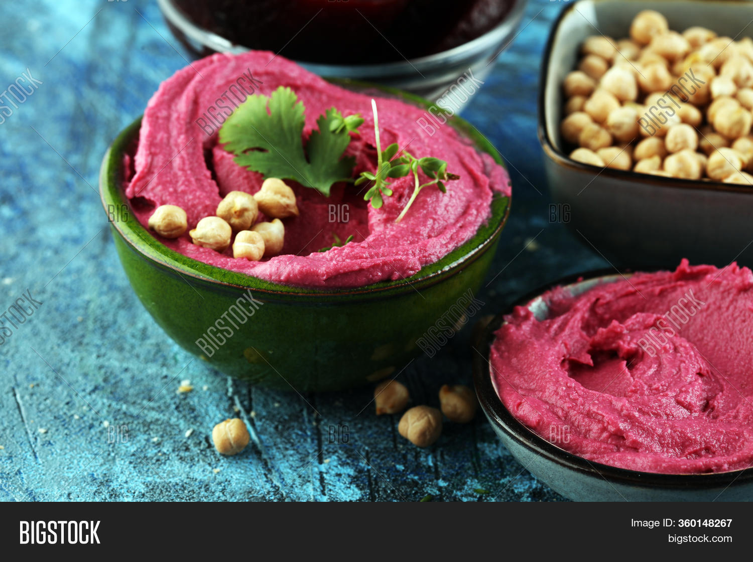 Humus Bowl. Red Image & Photo (Free Trial) | Bigstock