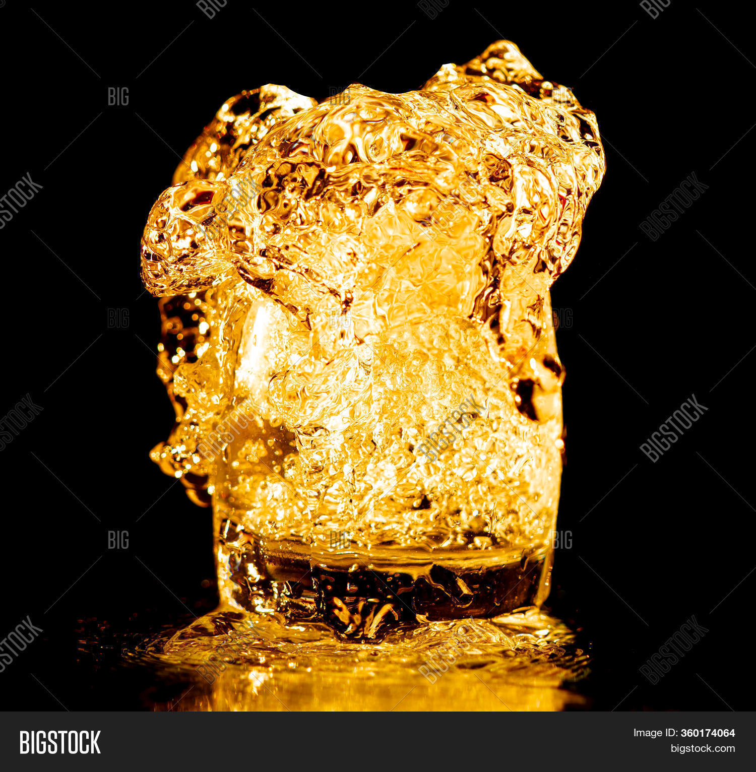 Splashes Drops Golden Image & Photo (Free Trial) | Bigstock
