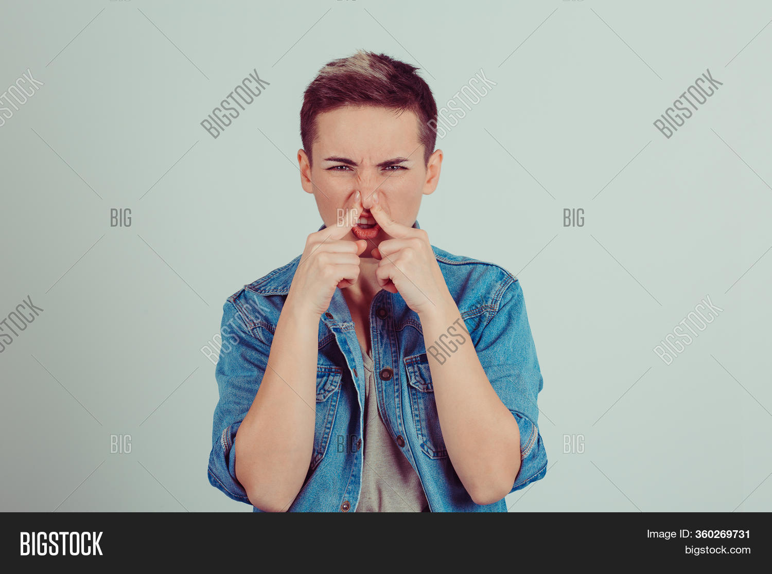 Headshot Woman Pinches Image & Photo (Free Trial) | Bigstock