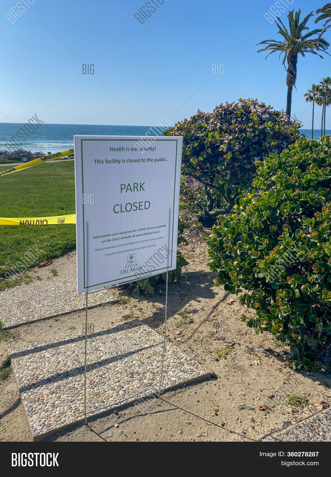 Park Beach Closed Image & Photo (Free Trial) | Bigstock